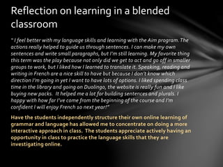 Learning through reflection | PPTX