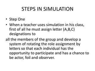 Learning through simulated teaching | PPTX