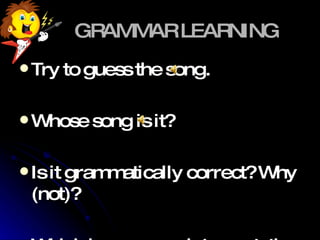 Learning Through Songs | PPT | Musicals | Genres