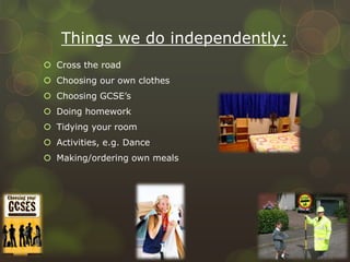 Learning to be Independent | PPTX | Single Life | Family and Relationships
