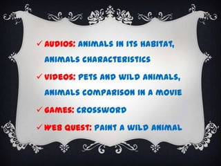 Learning to compare animals | PPT
