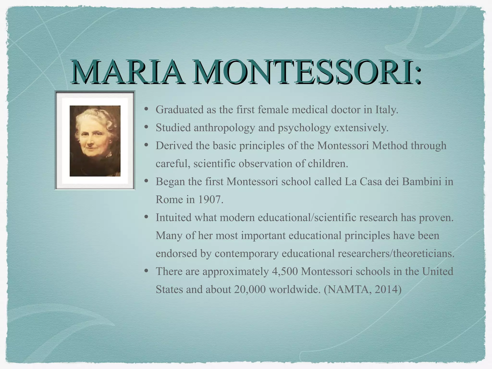 Learning Together: Introduction to Montessori | PPT | Daycare and Pre ...