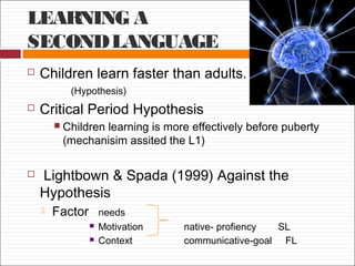 Learning to language learning | PPT