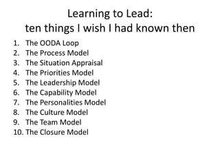 Learning to Lead | PPTX