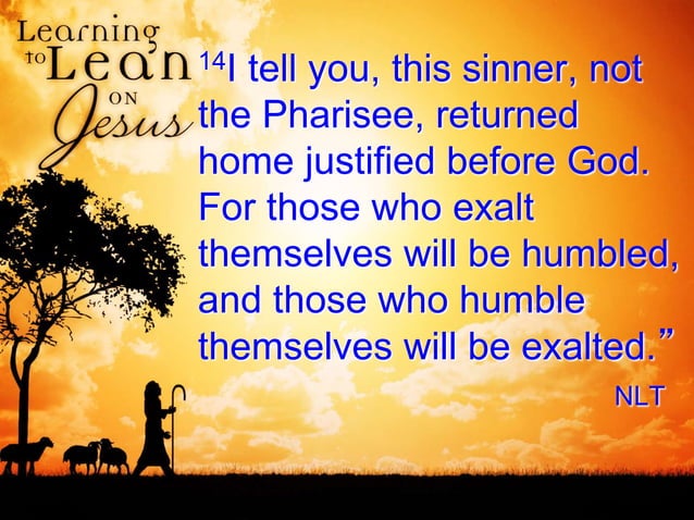 Learning to Lean on Jesus