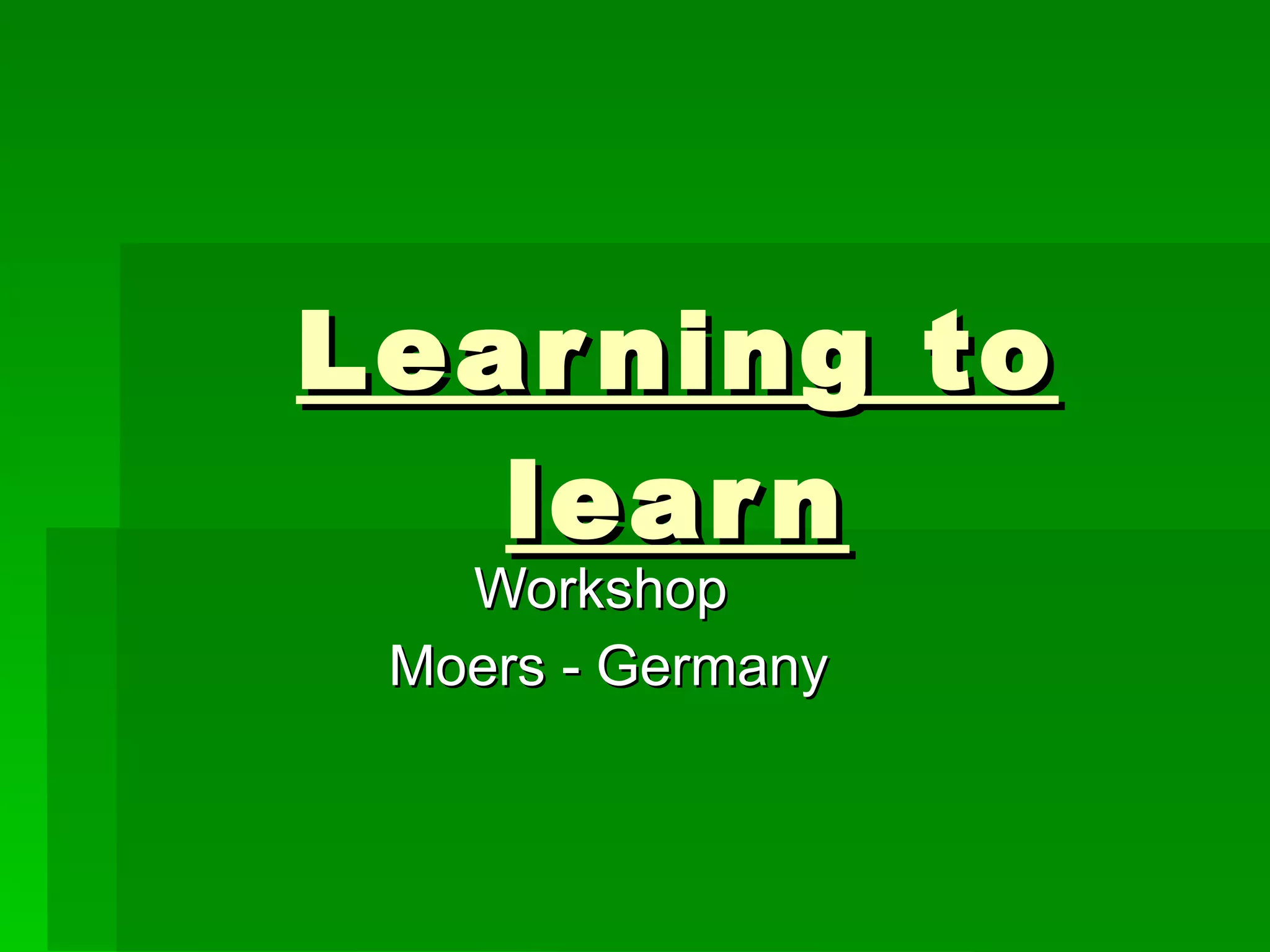 Learning to learn | PPT