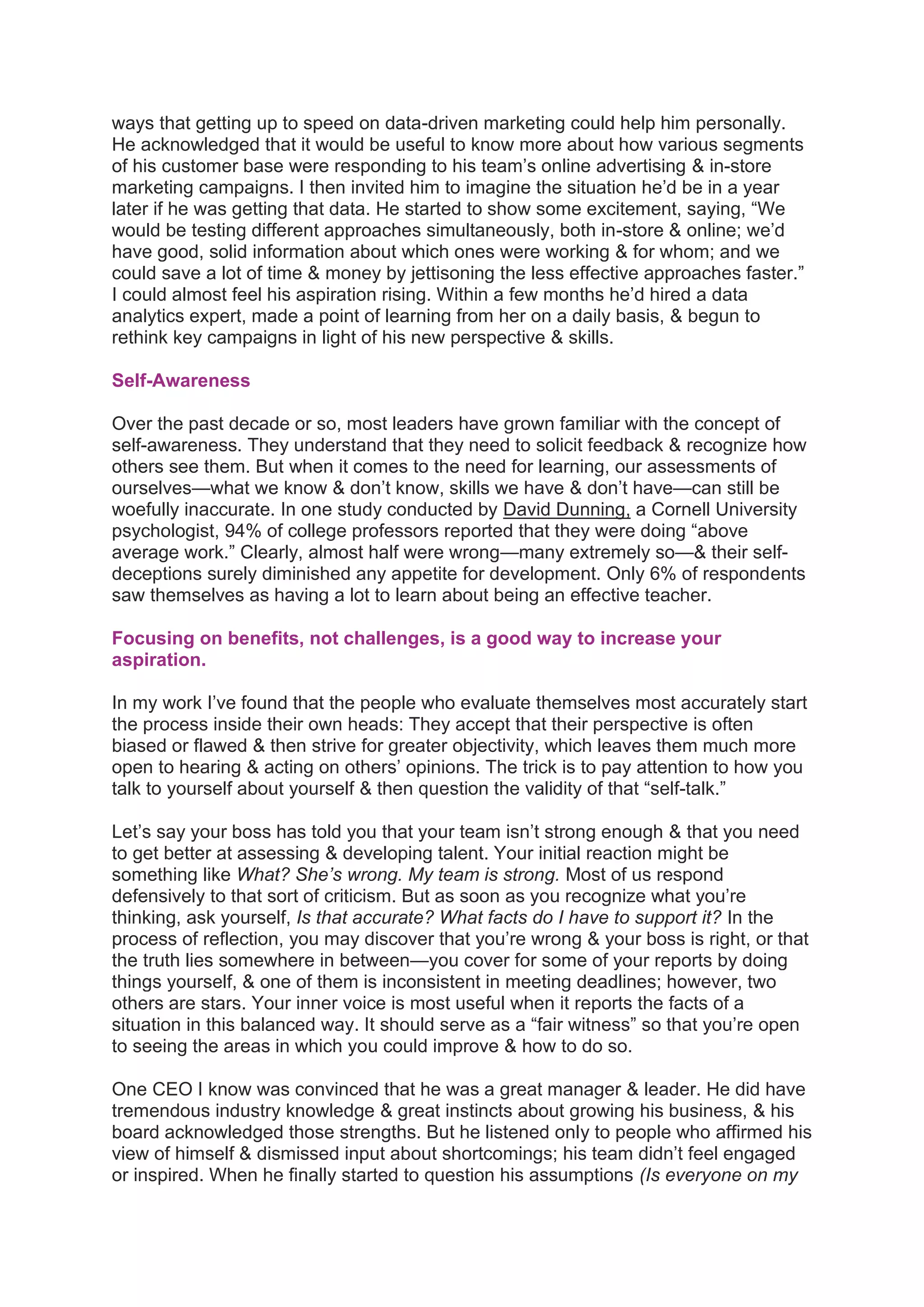 Learning to Learn by Erika Andersen | PDF