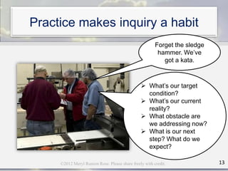 Learning to learn with the improvement kata | PPTX