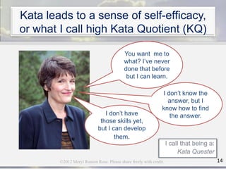 Learning to learn with the improvement kata | PPTX