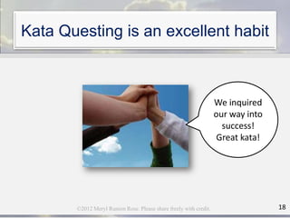 Learning to learn with the improvement kata | PPTX