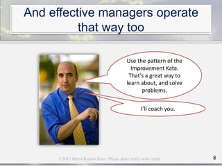 Learning to learn with the improvement kata | PPTX