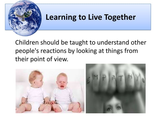 Learning to live together | PPTX