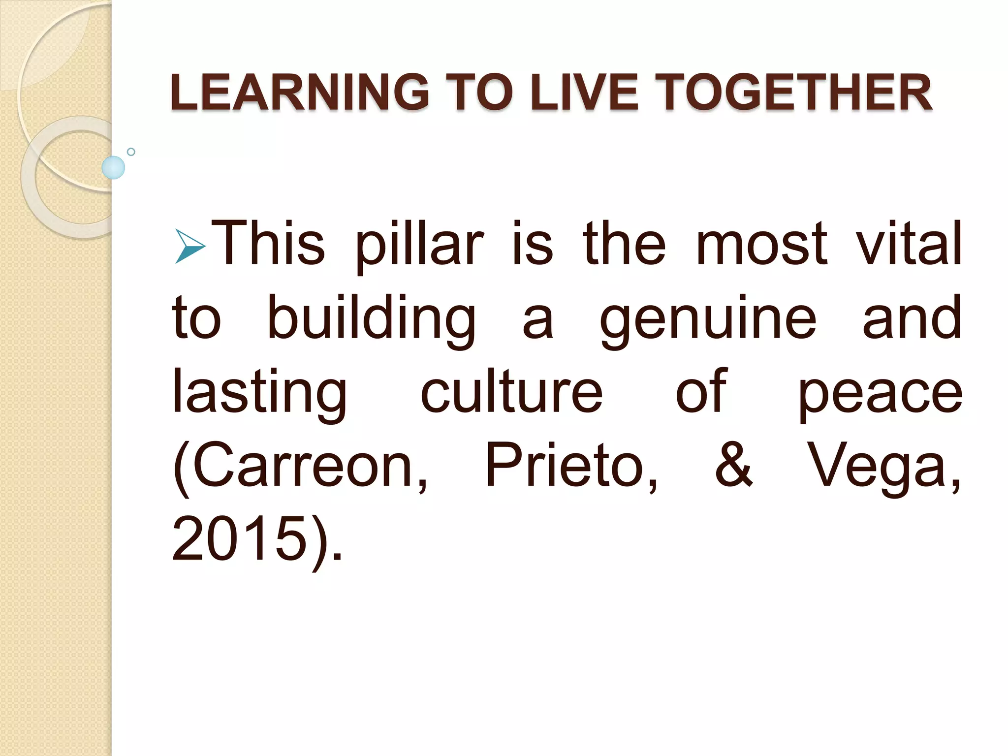 Learning to live together | PPT