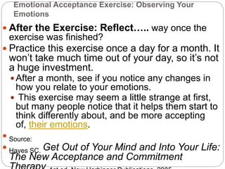 Learning to observe and accept your emotions | PPT