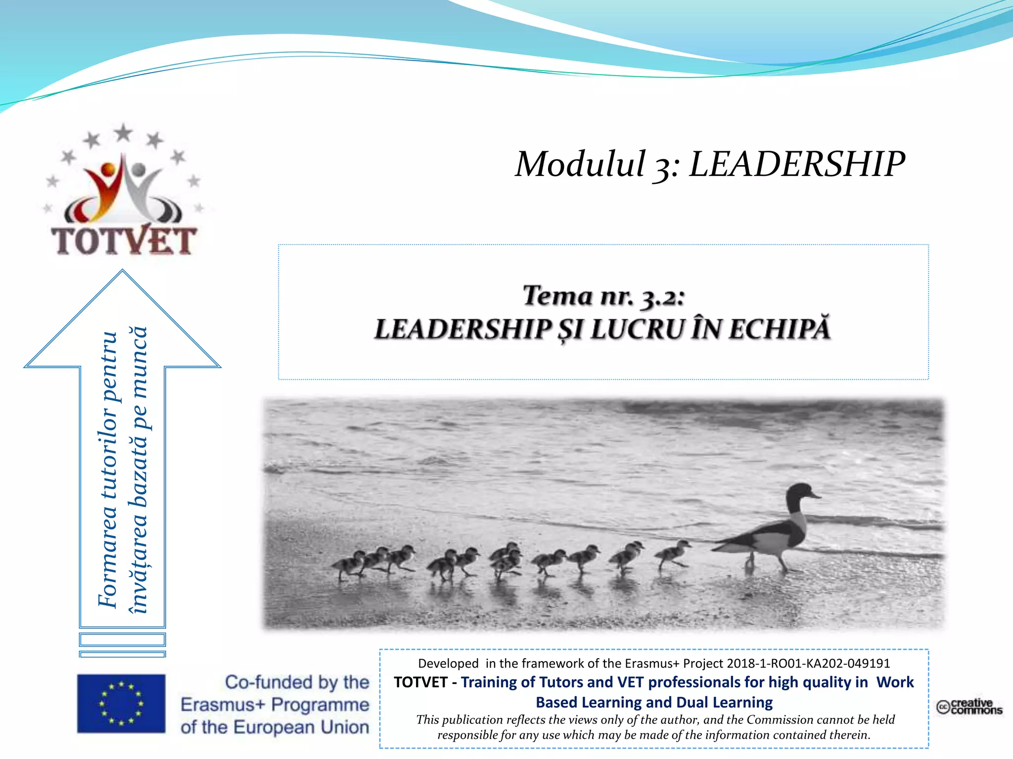 Learning tool module3 topic2 Leadership and teamwork | PPTX