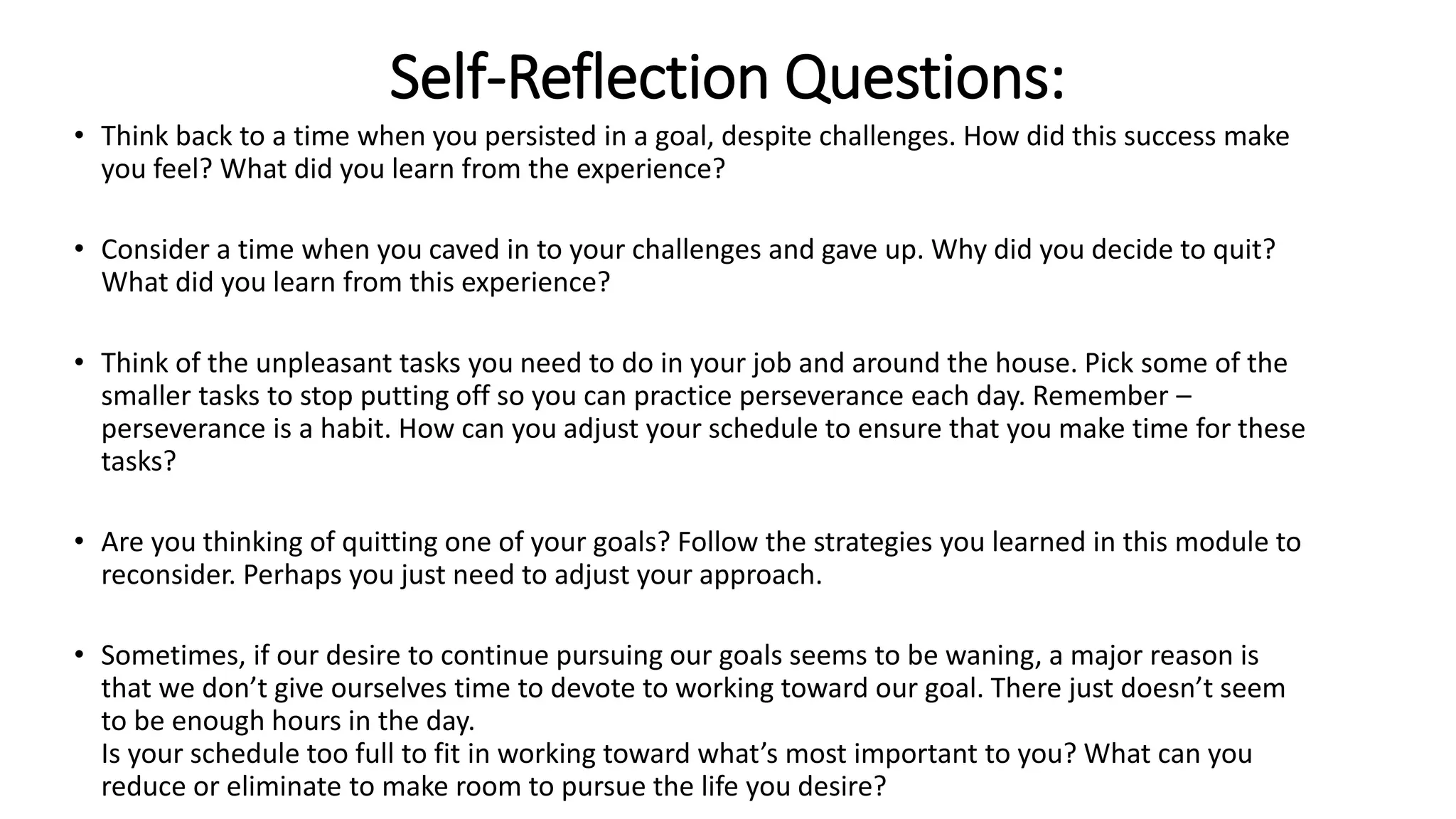 Summary and reflection | PPTX