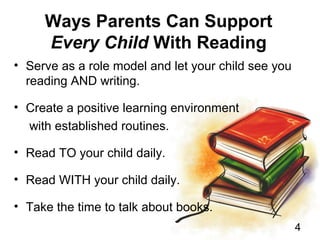 K-1 Parent Workshop: How to Help with Reading | PPT