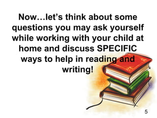 K-1 Parent Workshop: How to Help with Reading | PPT