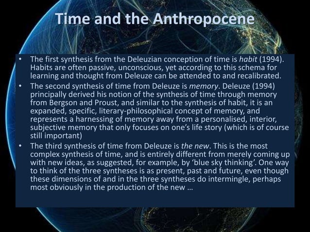 Learning to think in the anthropocene | PPTX | Environment | Science