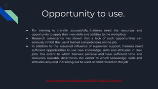 Learning transfer FULL PRESENTATION | PDF