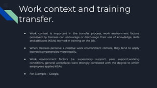 Learning transfer FULL PRESENTATION | PDF