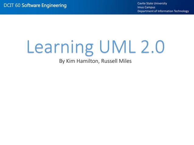 Learning uml 2_part_1 | PPT