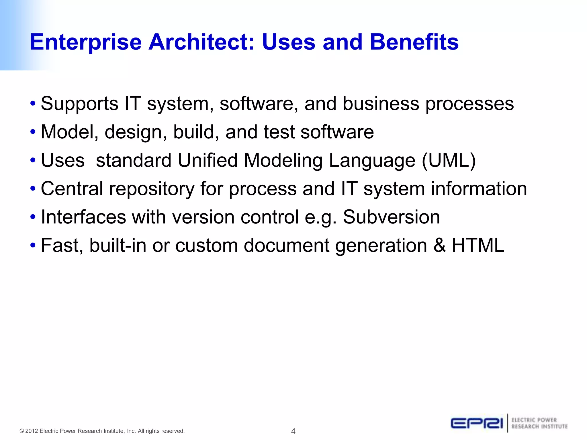 Learning UML with Enterprise Architect | PPTX