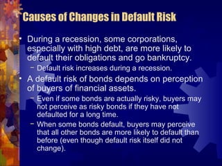Econ315 Money and Banking: Learning Unit #12: Risk Structure of ...
