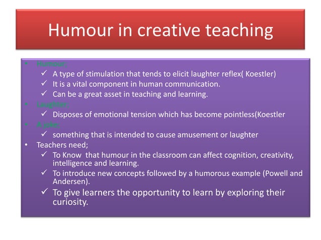 Learning unit 5 creative teaching | PPT