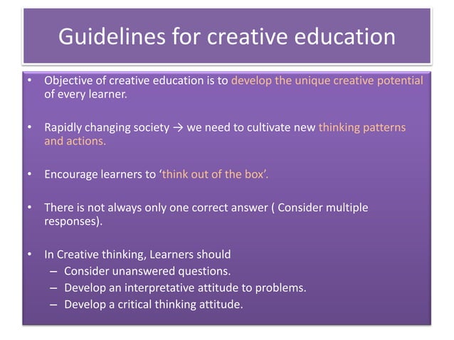 Learning unit 5 creative teaching | PPT