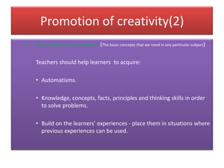 Learning unit 5 creative teaching | PPT