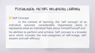 LEARNING UNIT III- FACTORS AFFECTING LEARNER'S BEHAVIOR.pptx