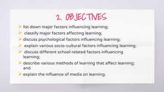 LEARNING UNIT III- FACTORS AFFECTING LEARNER'S BEHAVIOR.pptx
