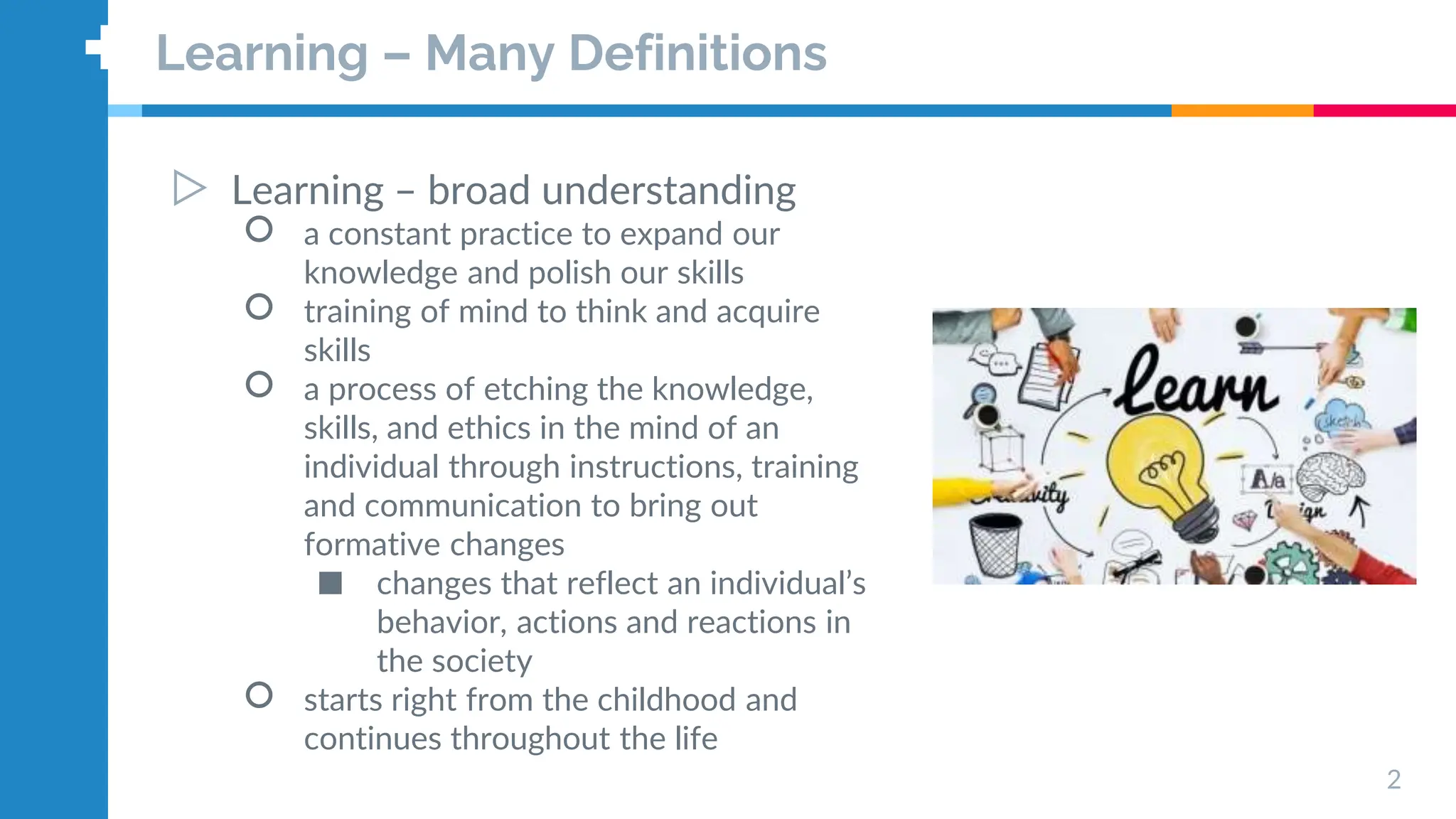 Understand what is Learning to help design Learning experiences. | PPTX