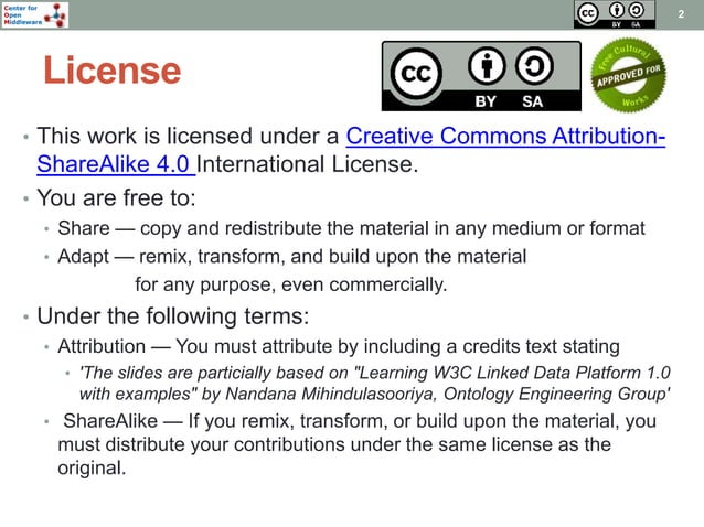 Learning W3C Linked Data Platform with examples | PPT