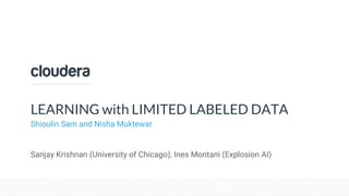 Machine Learning with Limited Labeled Data 4/3/19 | PPTX
