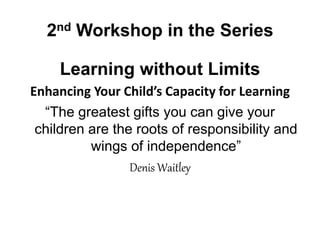 Learning without limits | PPT
