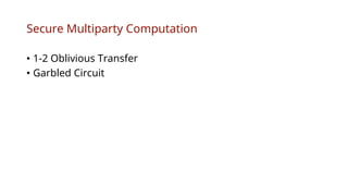 Learning Without Peeking: Secure Multi-party Computation Genetic Programming | PPT