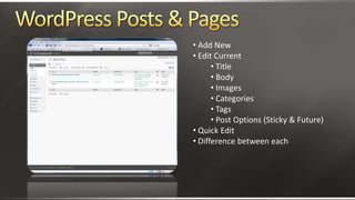 Learning Wordpress - the internal guide | PPTX | Web Design and HTML ...