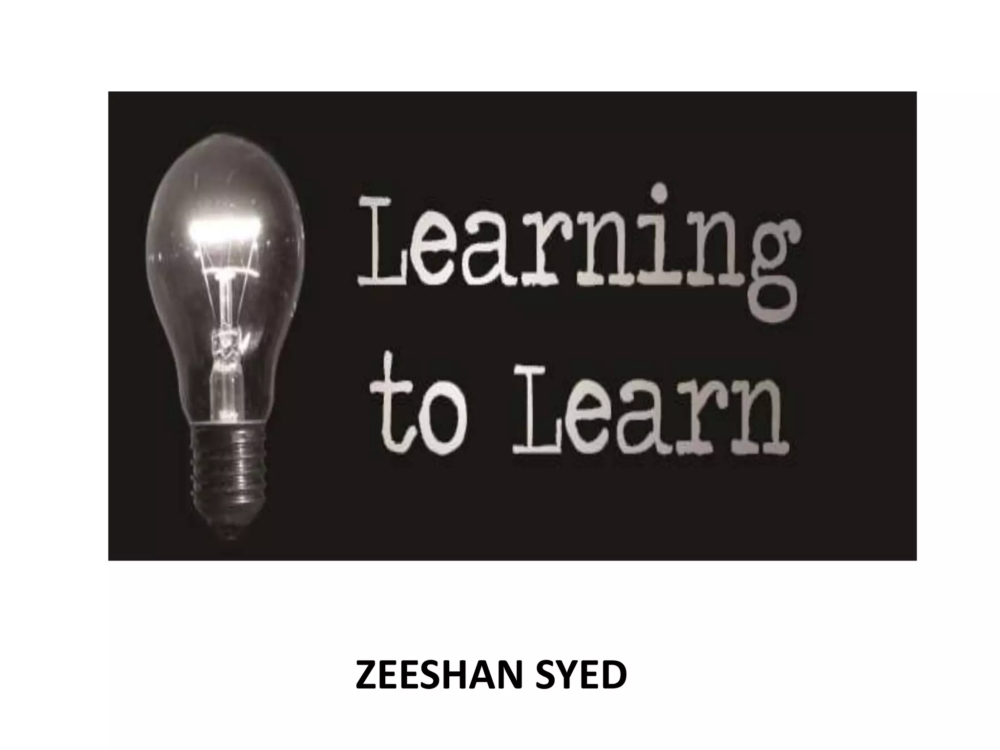 Learning to Learn...by Zeeshan Syed | PPTX