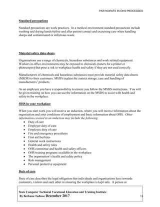 Learninig guide ohs | PDF