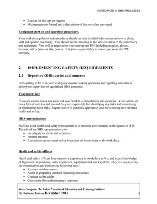 Learninig guide ohs | PDF
