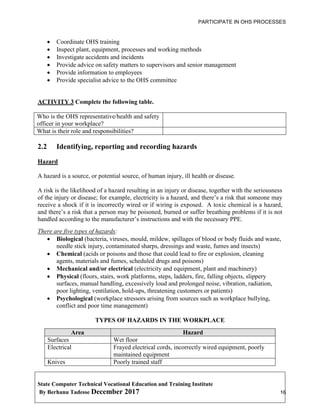 Learninig guide ohs | PDF