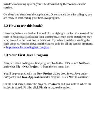 Learn java in one day and learn it well 2016 jamie chan | PDF