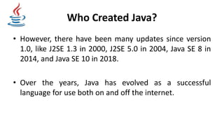 Learn java theory presentation | PPTX