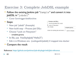 Learn jobDSL for Jenkins | PPT