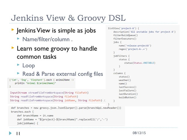 Learn jobDSL for Jenkins | PPT