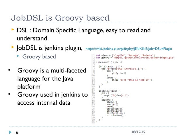 Learn jobDSL for Jenkins | PPT