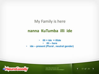 Learn Kannada Lesson 1 | PDF