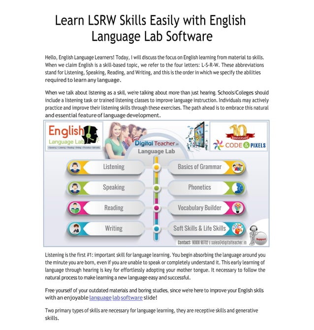 Learn LSRW Skills Easily With English Language Lab Software.pdf